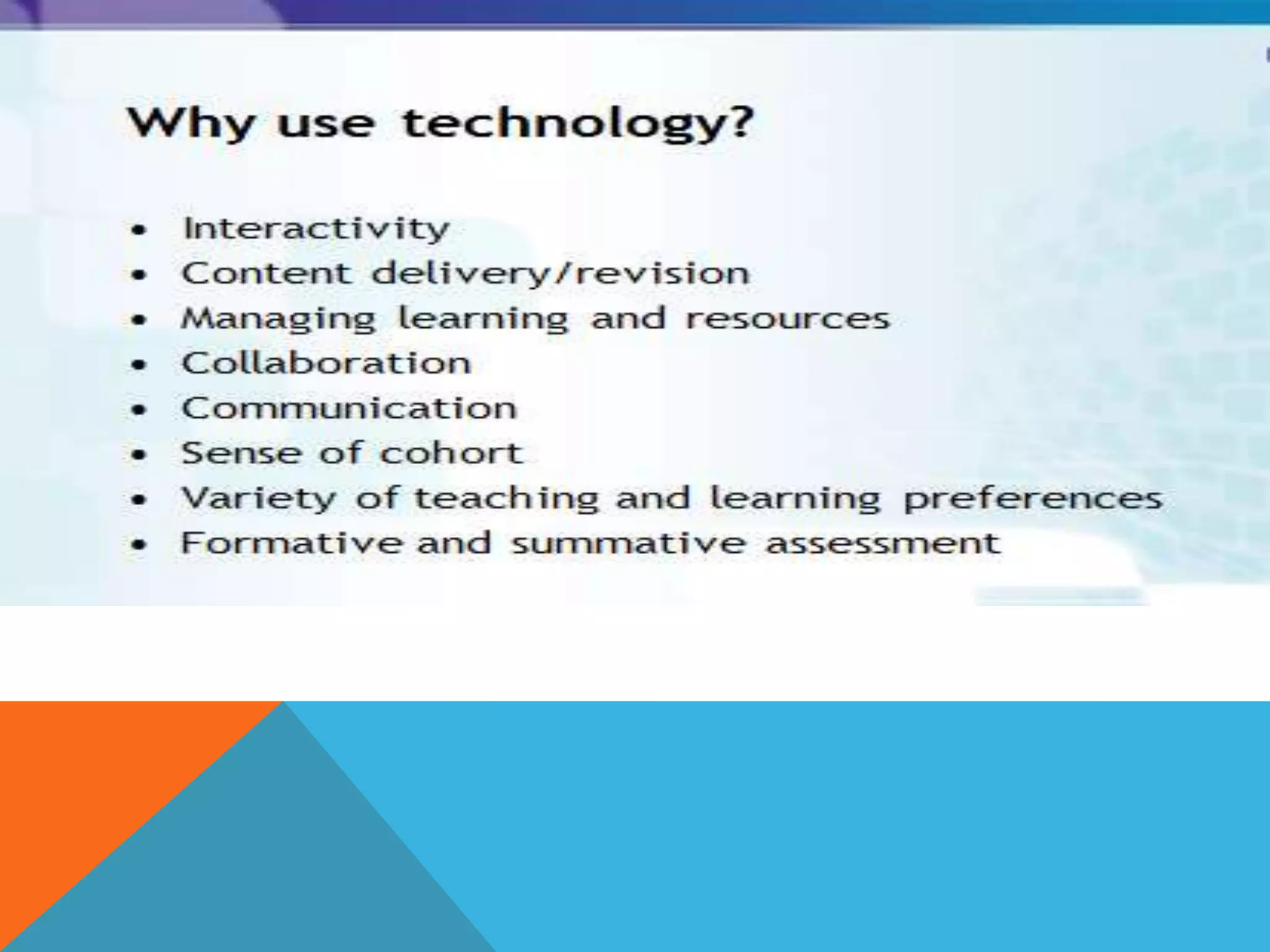 Technology to improve teaching and learning | PPT