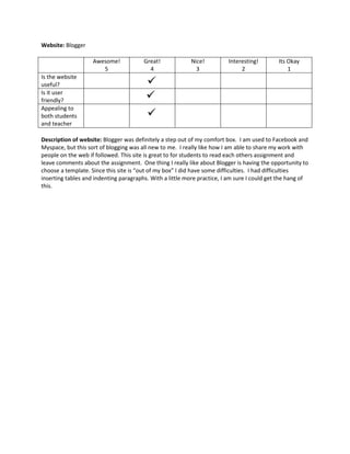 Rubric | PDF