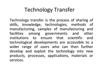 Technology transfer | PPT