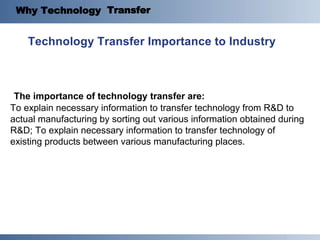 Technology transfer | PPT