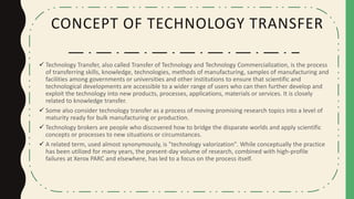 Technology transfer | PPTX