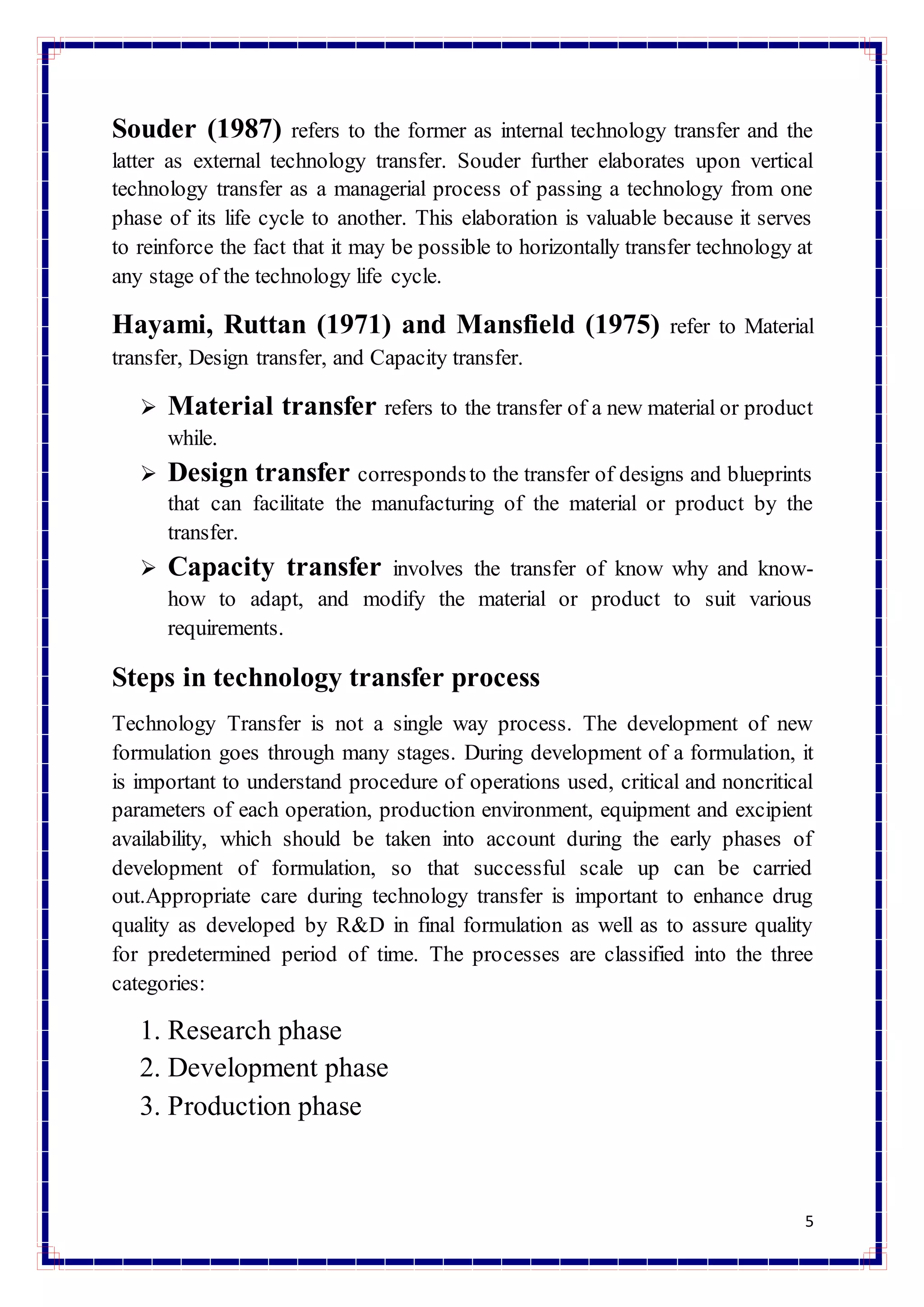 Technology transfer | DOCX