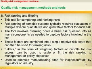 Quality risk management -Technology development and transfer | PPT