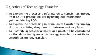 Technology transfer from R&D to production | PPTX