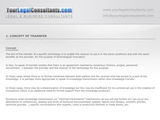 Technology Transfer General Concepts. Part II | PPT