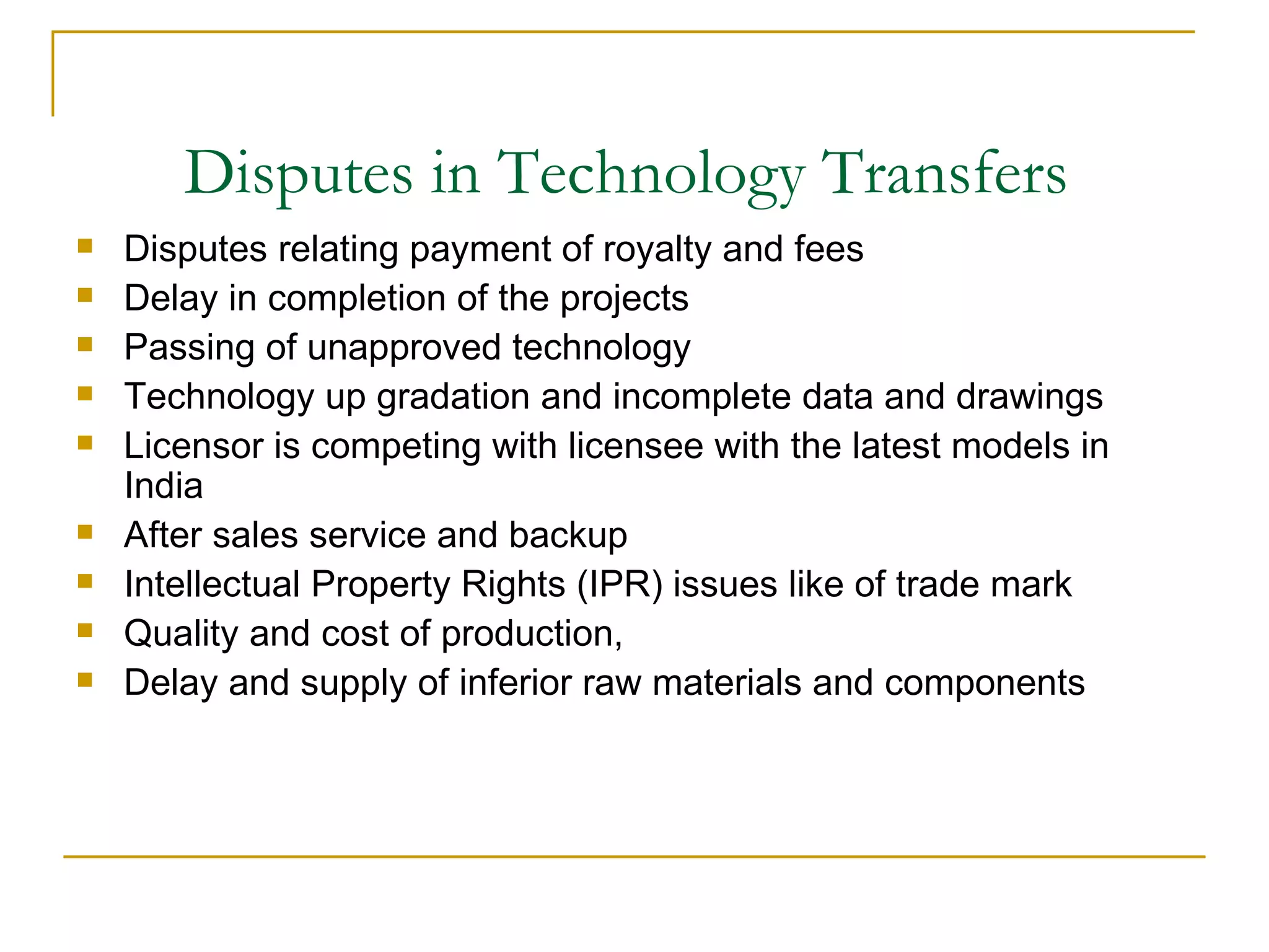 Technology transfer in india | PPT