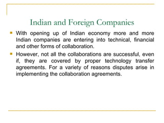 Technology transfer in india | PPT