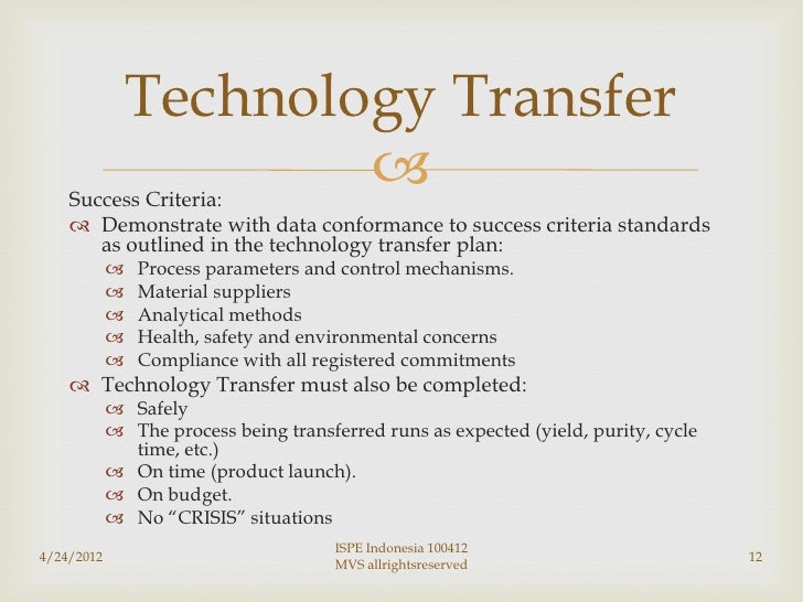 Technology Transfer