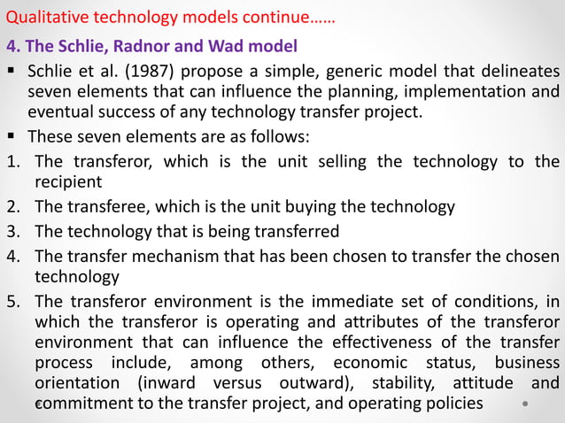 Technology transfer models.pptx | Technology Industry | Industries
