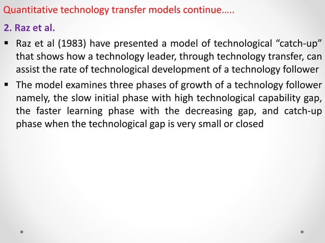Technology transfer models.pptx | Technology Industry | Industries