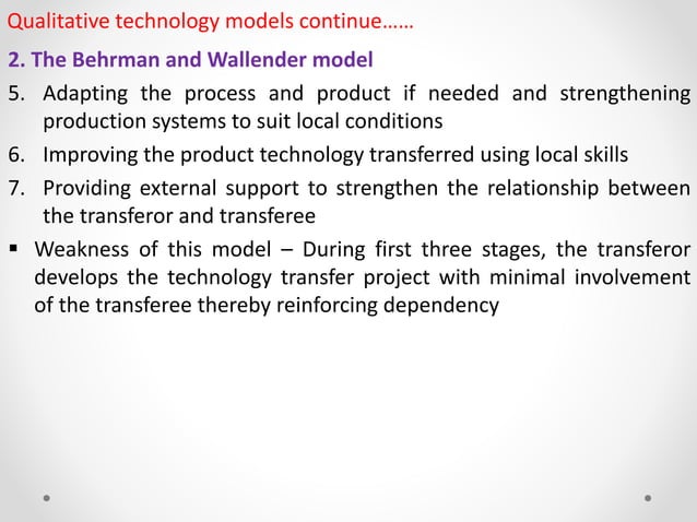 Technology transfer models.pptx | Technology Industry | Industries