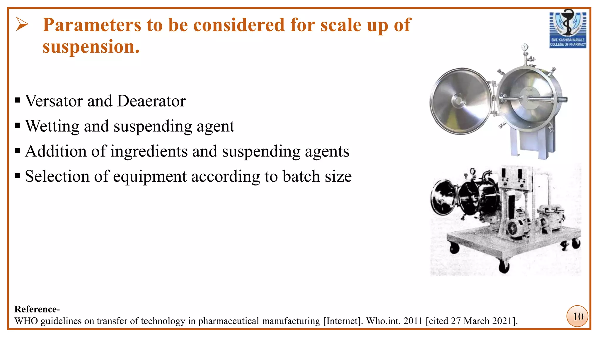 Technology transfer of liquid orals | PPTX