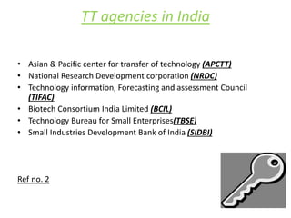 Technology transfer plan & exhibit | PPTX