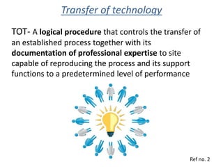 Technology transfer plan & exhibit | PPTX