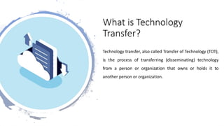 Technology transfer re requisites | PPT