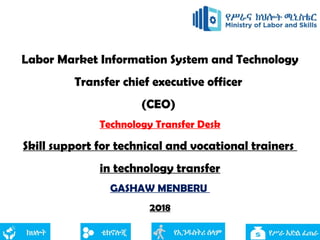 Technology transfer skills development for technical and vocational ...