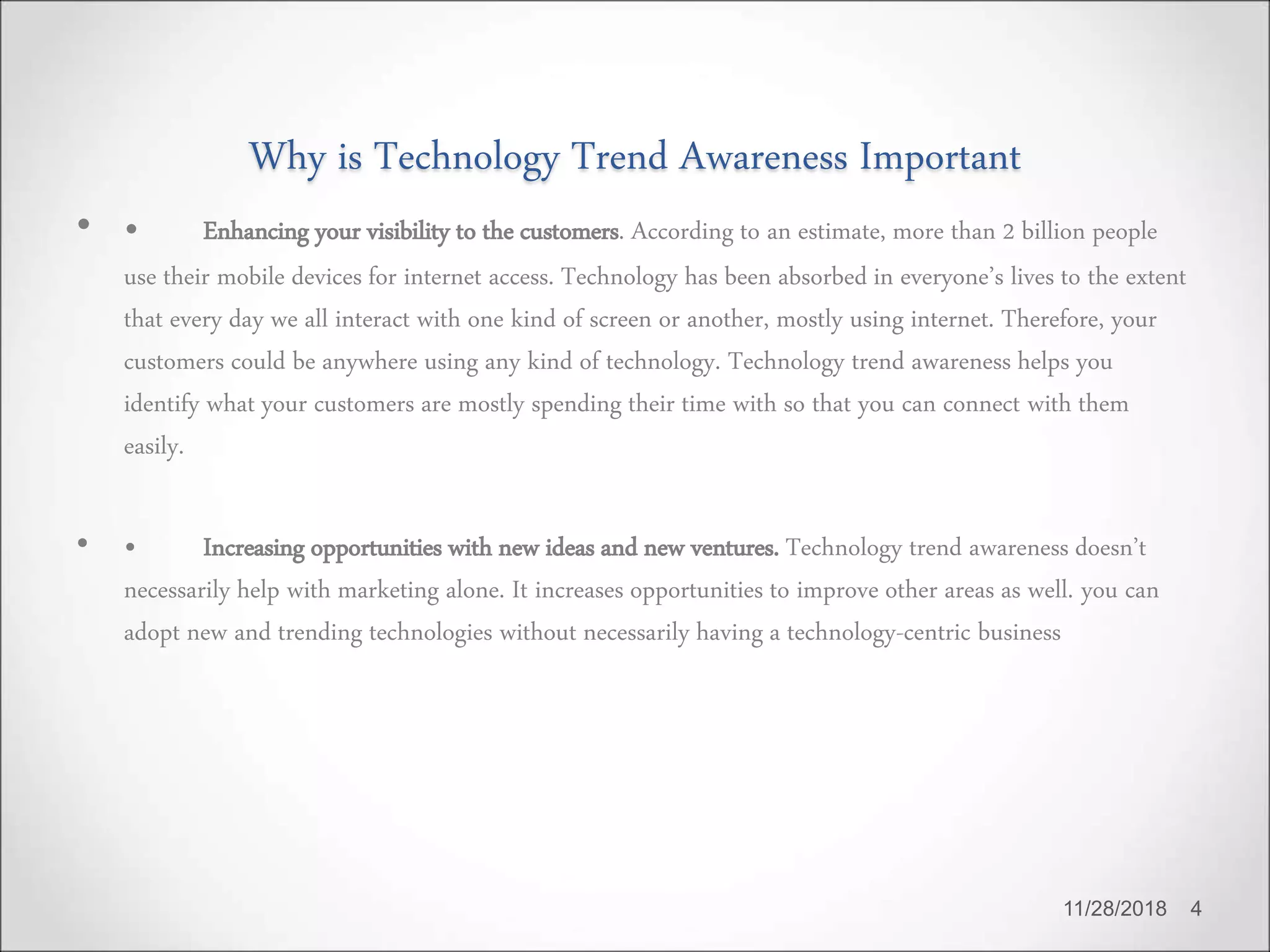 Technology Trend Awareness | PPTX