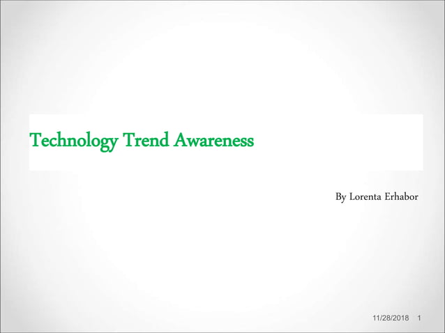 Technology Trend Awareness | PPT