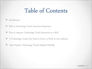 Technology Trend Awareness | PPTX