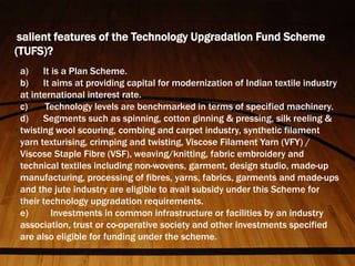 Technology upgradation fund scheme | PPT | Free Download