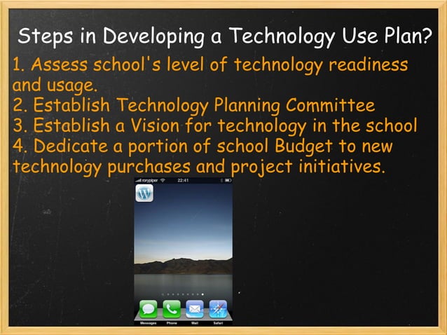 Technology use plan Kevin DeForge | PPT