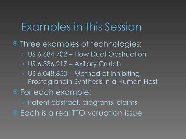 Technology Valuation Methods | PPS