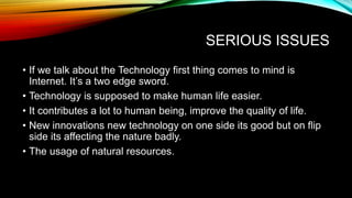 Technology will destroy earth | PPT