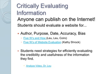 The Internet in the Classroom Professional Development | PPT