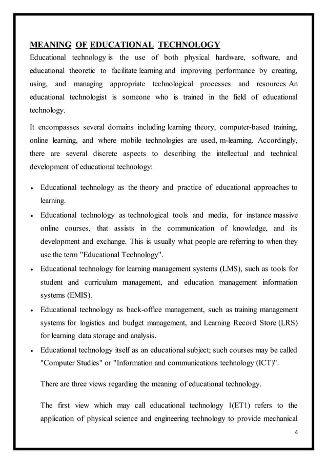 Educational Technology | PDF