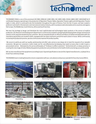 Technomed India, New Delhi, Operating Table | PDF