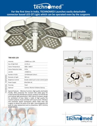 Technomed India, New Delhi, Operating Table | PDF