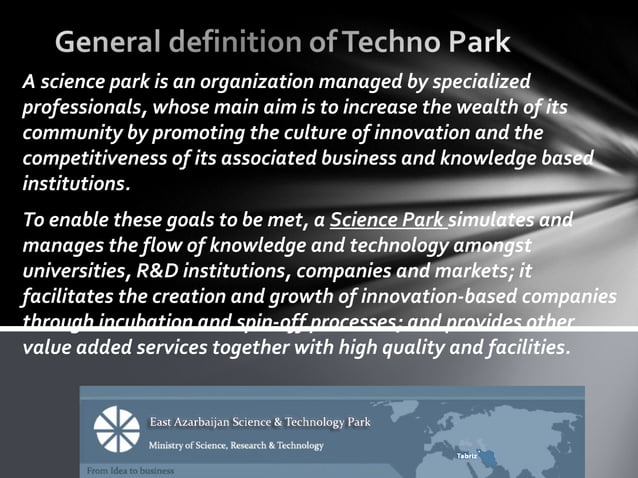 Technopark | PPT | Developmental Sites | Real Estate
