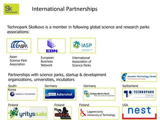 Technopark skolkovo presentation by anna nikina | PDF