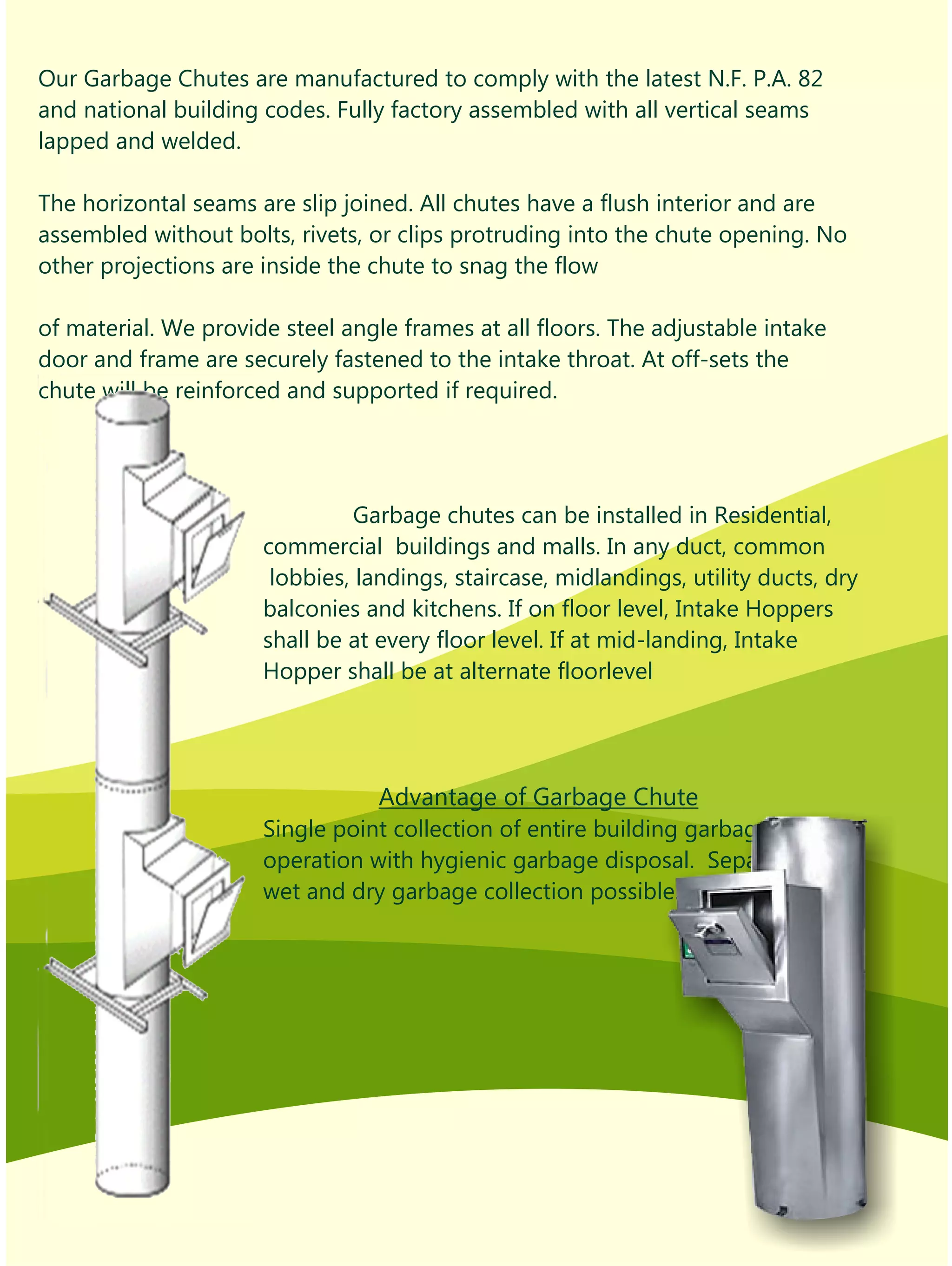 Garbage Chutes By Technopenta Enterprises | PDF