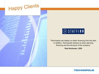 Technopolis References Presentation | PDF