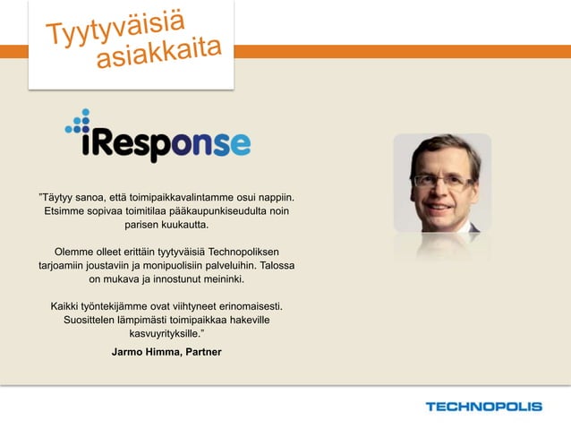 Technopolis References Presentation | PPT