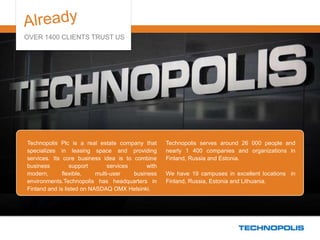 Technopolis References Presentation | PDF