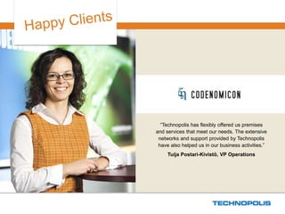 Technopolis References Presentation | PDF