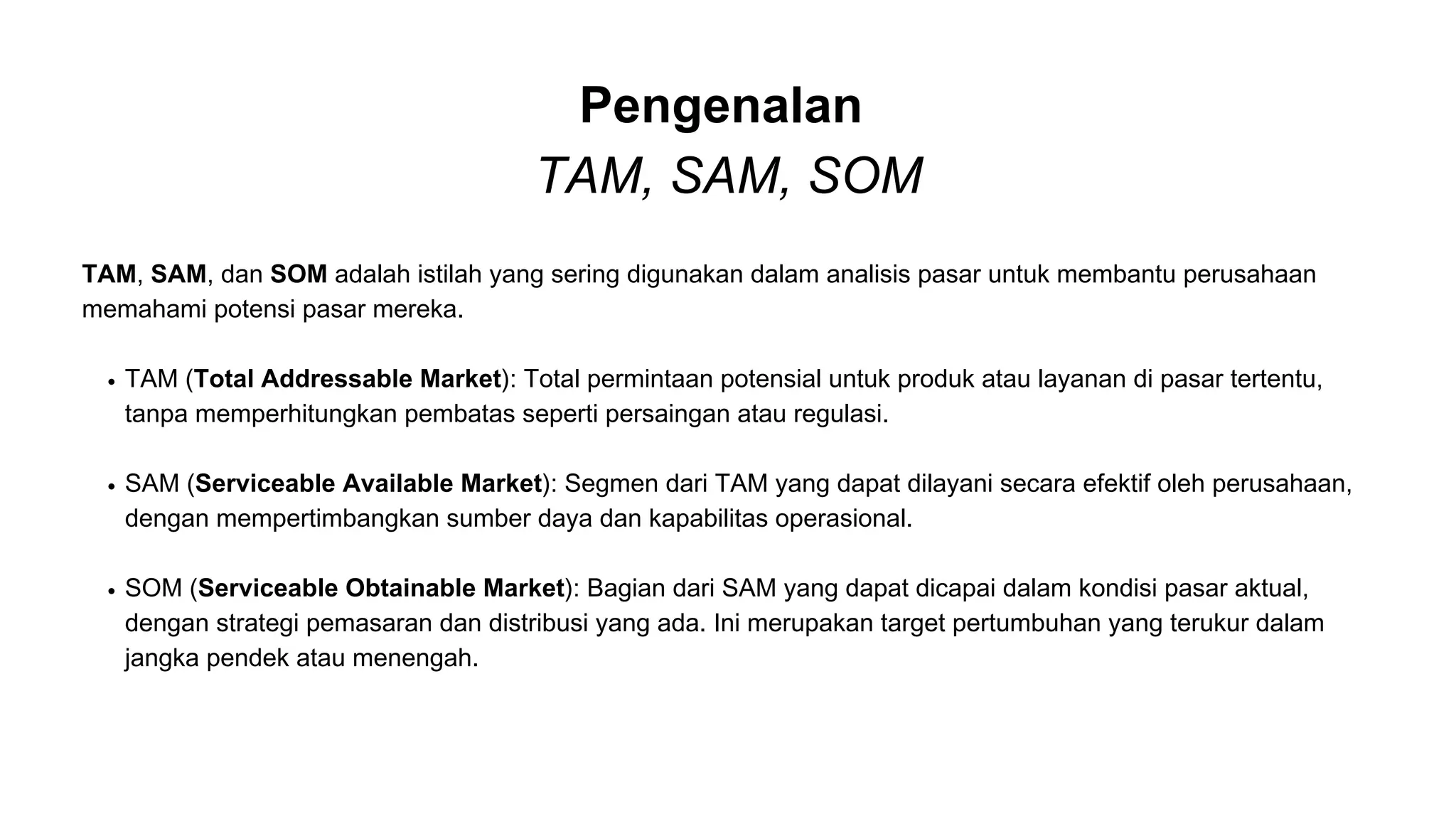 TAM, SAM, SOM - Platform Tutoring Online | PDF