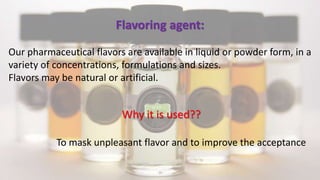 Excipient used in the formulation of Emulsion | PPTX