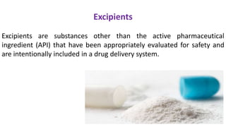 Excipient used in the formulation of Emulsion | PPTX