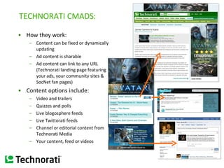 Technorati media overview (q1 2010) | PPT