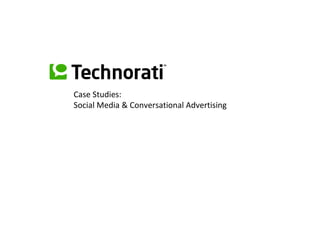 Technorati media overview (q1 2010) | PPT