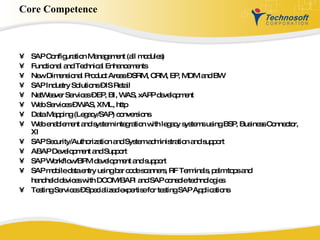 Technosoft SAP Expertise | PPT