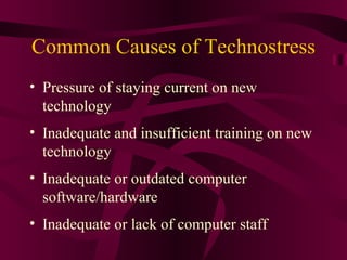 Technostress in Libraries | PPT