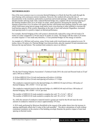 Thermal Energy Transfer of Steel Framing | PDF