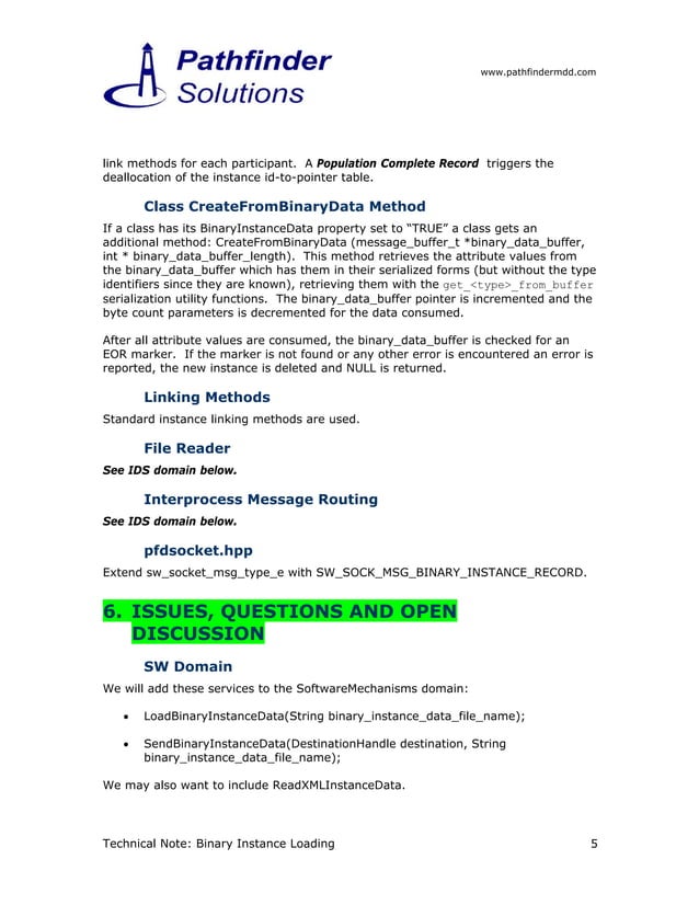 Binary Instance Loading | PDF