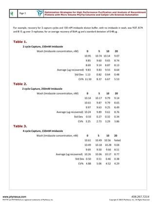 Automated Protein Purification Process Development on Caliper ...