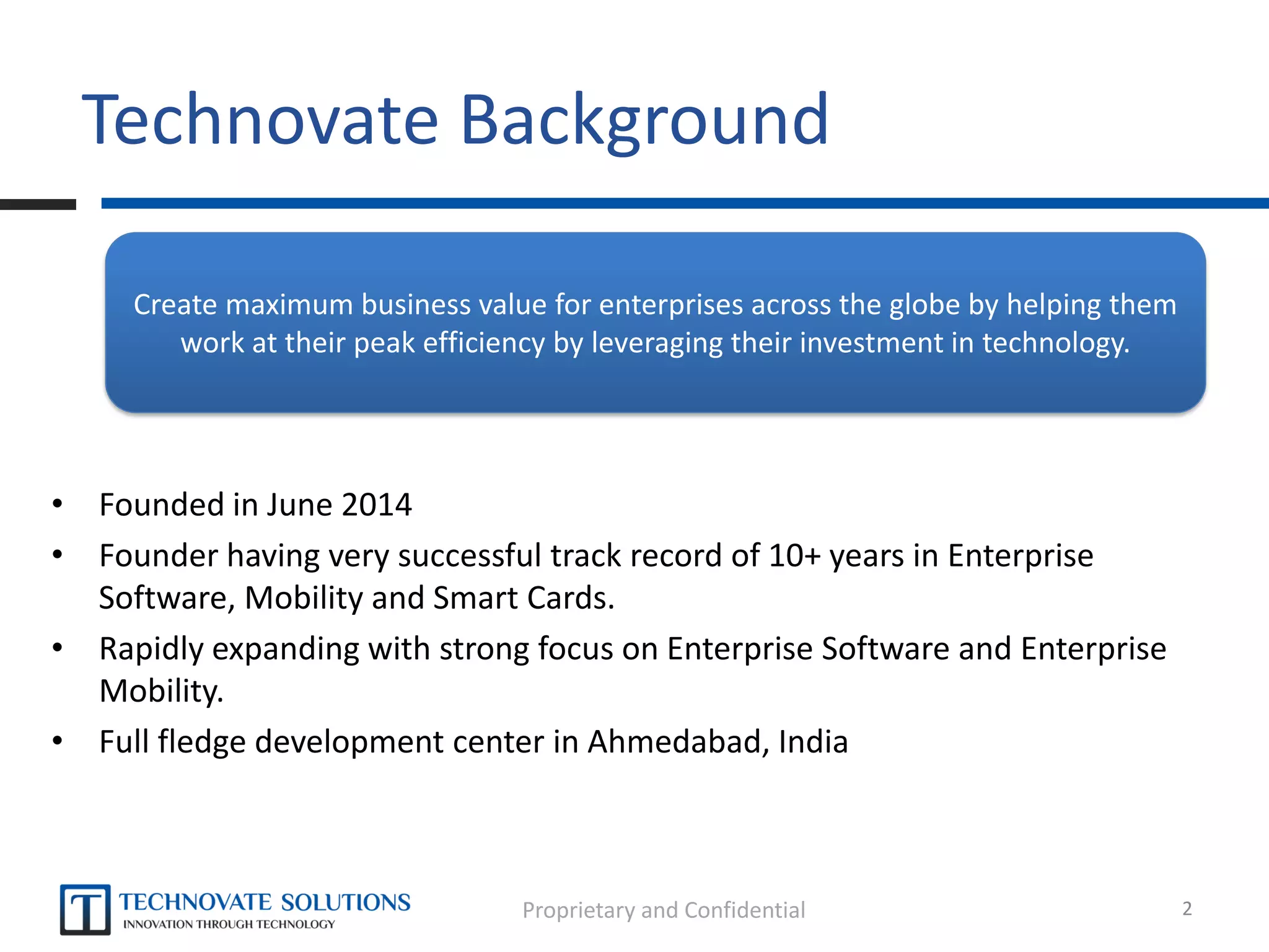 Technovate Solutions - Profile | PDF