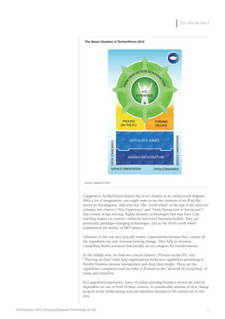 Techno vision 2012 bringing business technology to life - capgemini - digital transformation | PDF
